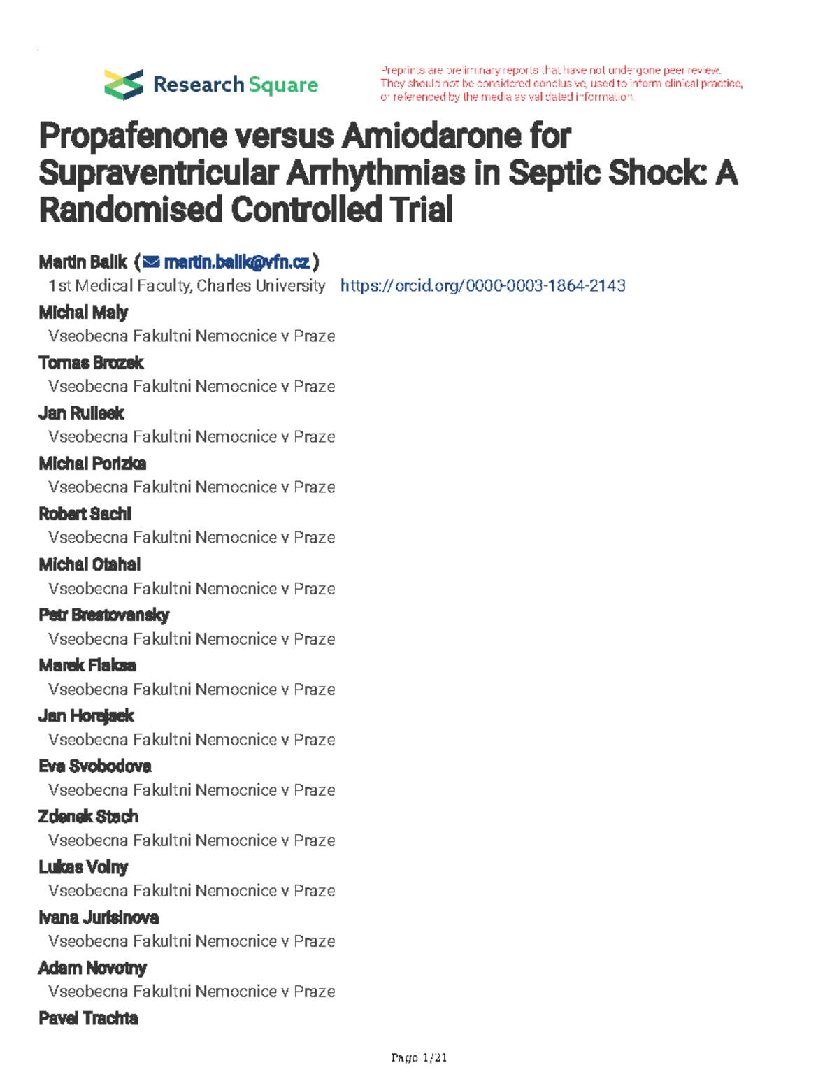 Propafenone versus Amiodarone for Supraventricular - Propafenone versus ...