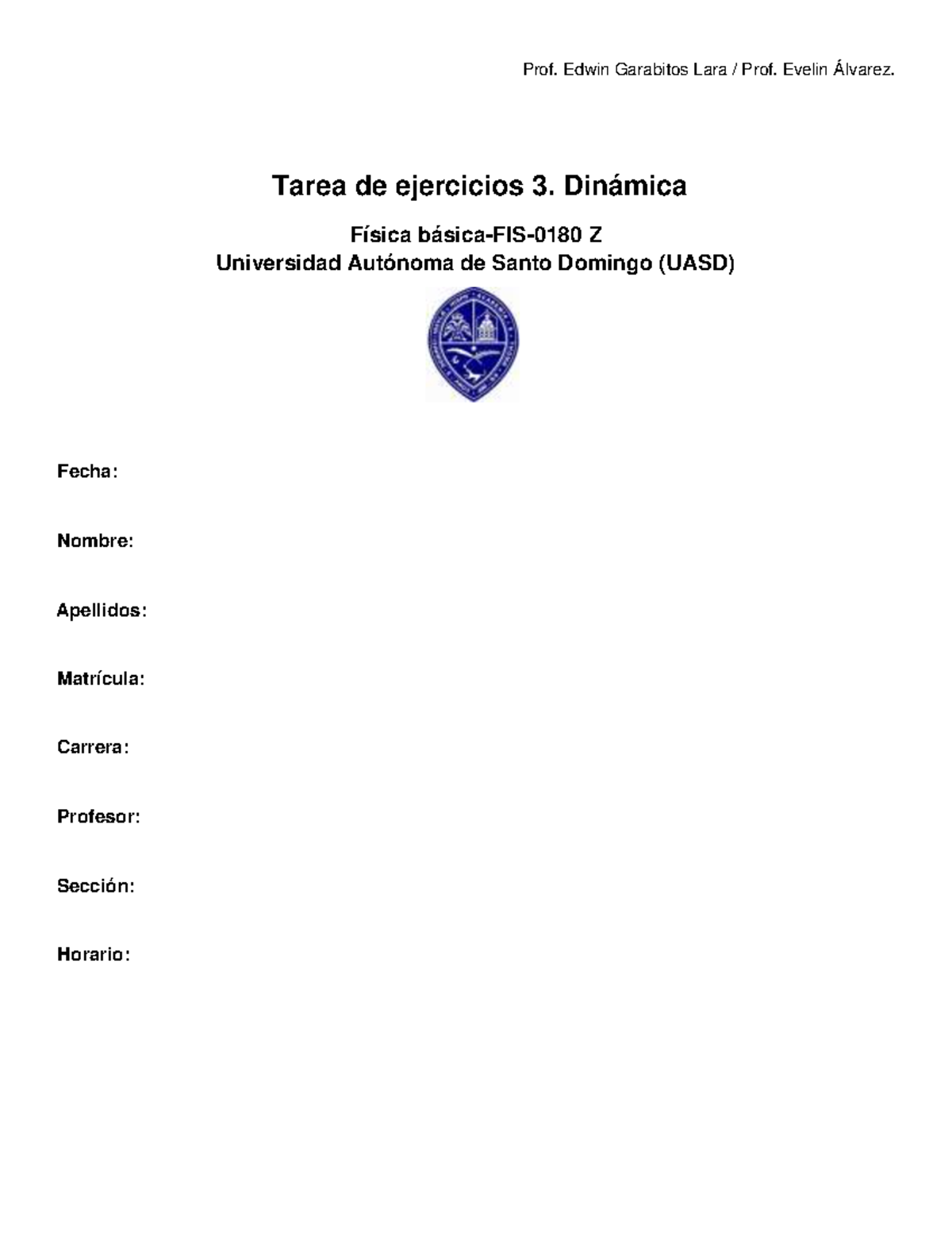 Tarea de ejercicios 3A - practicas de fisica basica - Tarea de ...