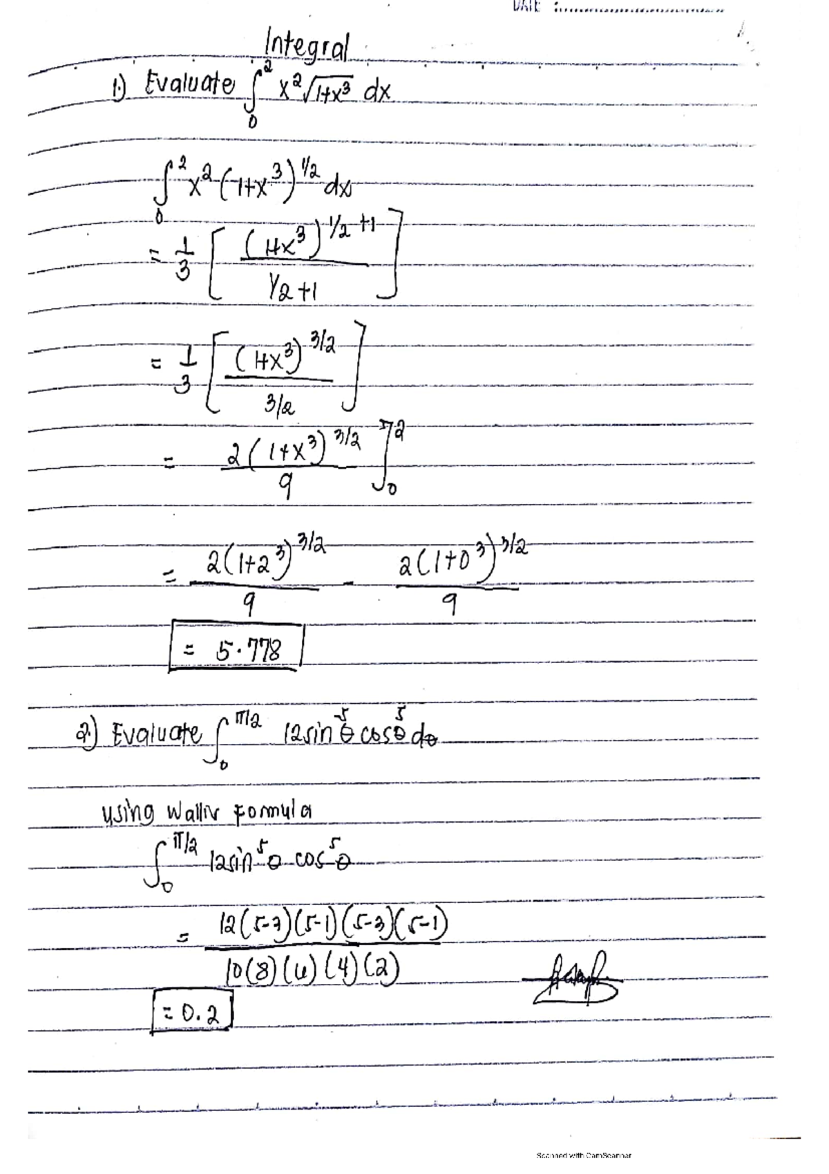 Integral Problem Set (1-22) - Engineering - Studocu