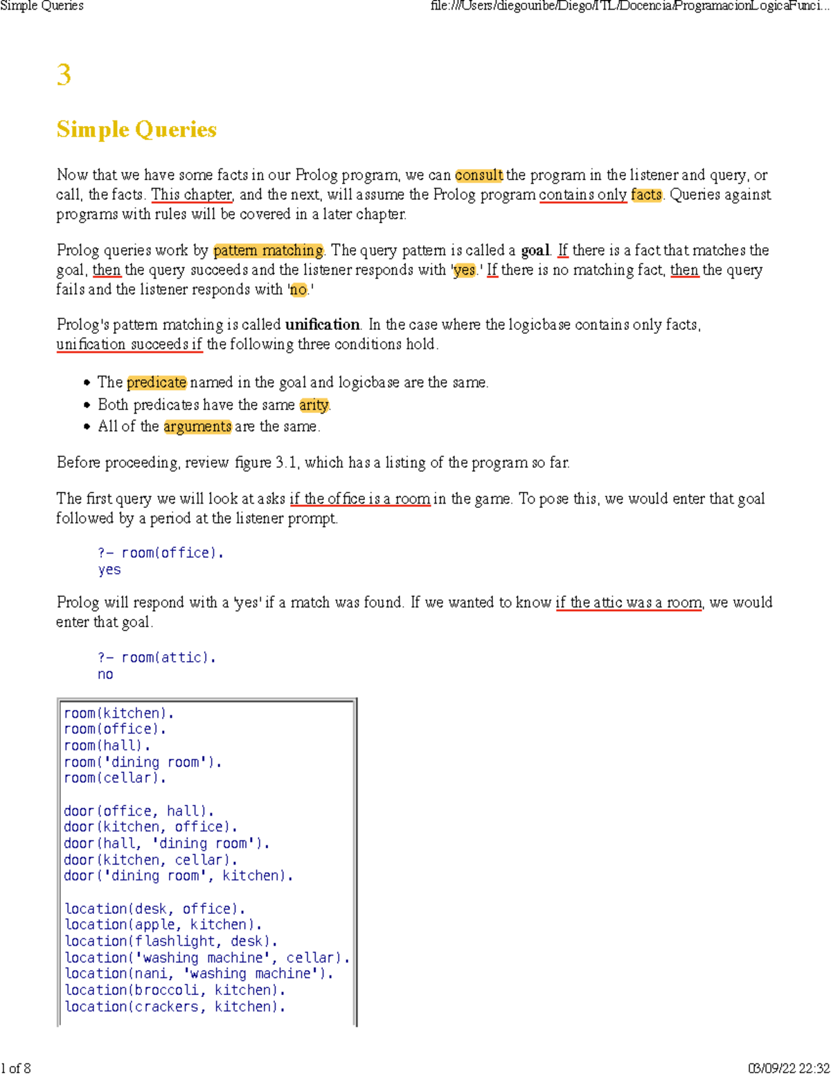 03-Simple Queries - hola - 3 Simple Queries Now that we have some facts ...
