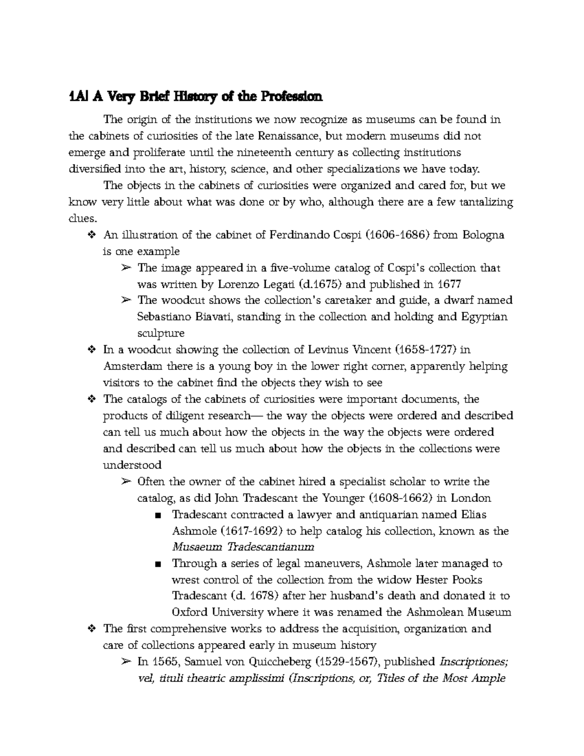 Museum Registration Methods Chap 1 - 1A| A Very Brief History of the ...