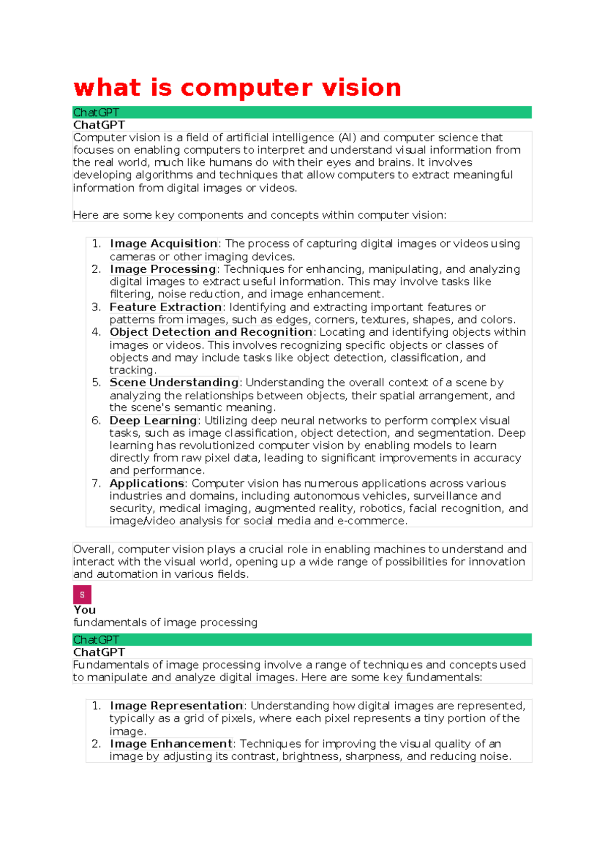 What is computer vision - what is computer vision ChatGPT ChatGPT ...