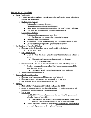 Motion Picture Producers and Distributors of America (MPPDA) Notes ...