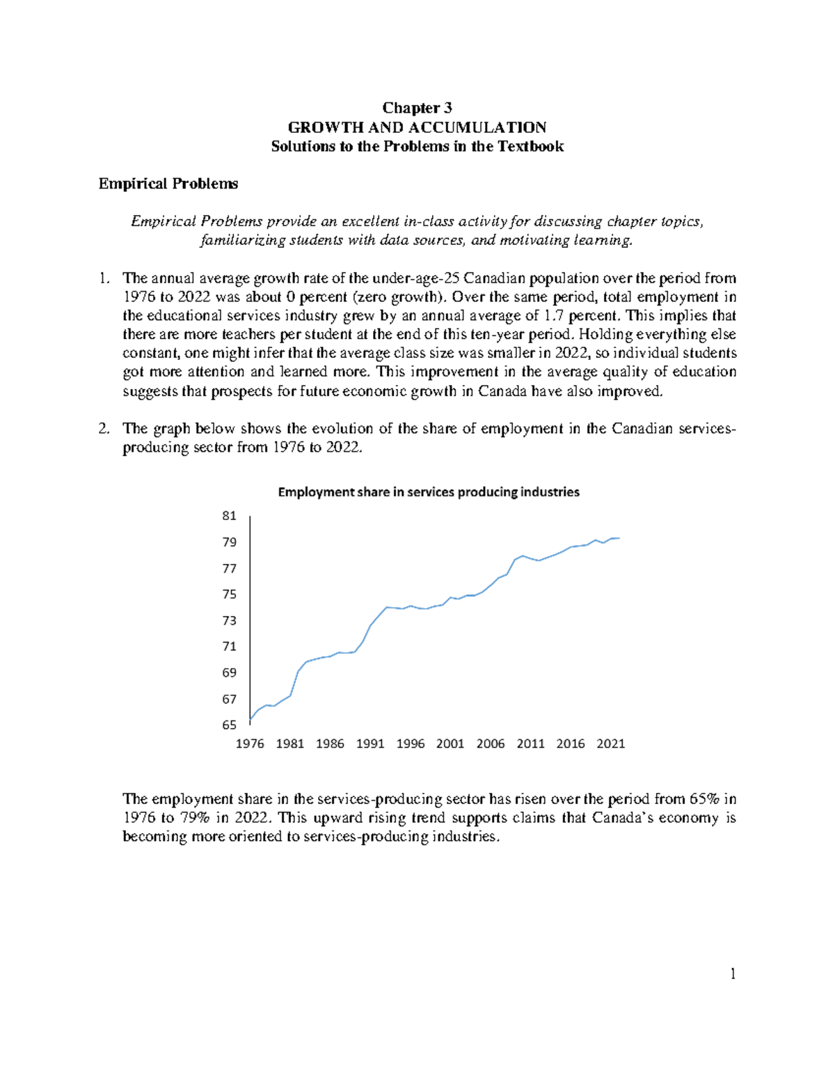 Chapter 03 S - Chapter 3 GROWTH AND ACCUMULATION Solutions to the ...
