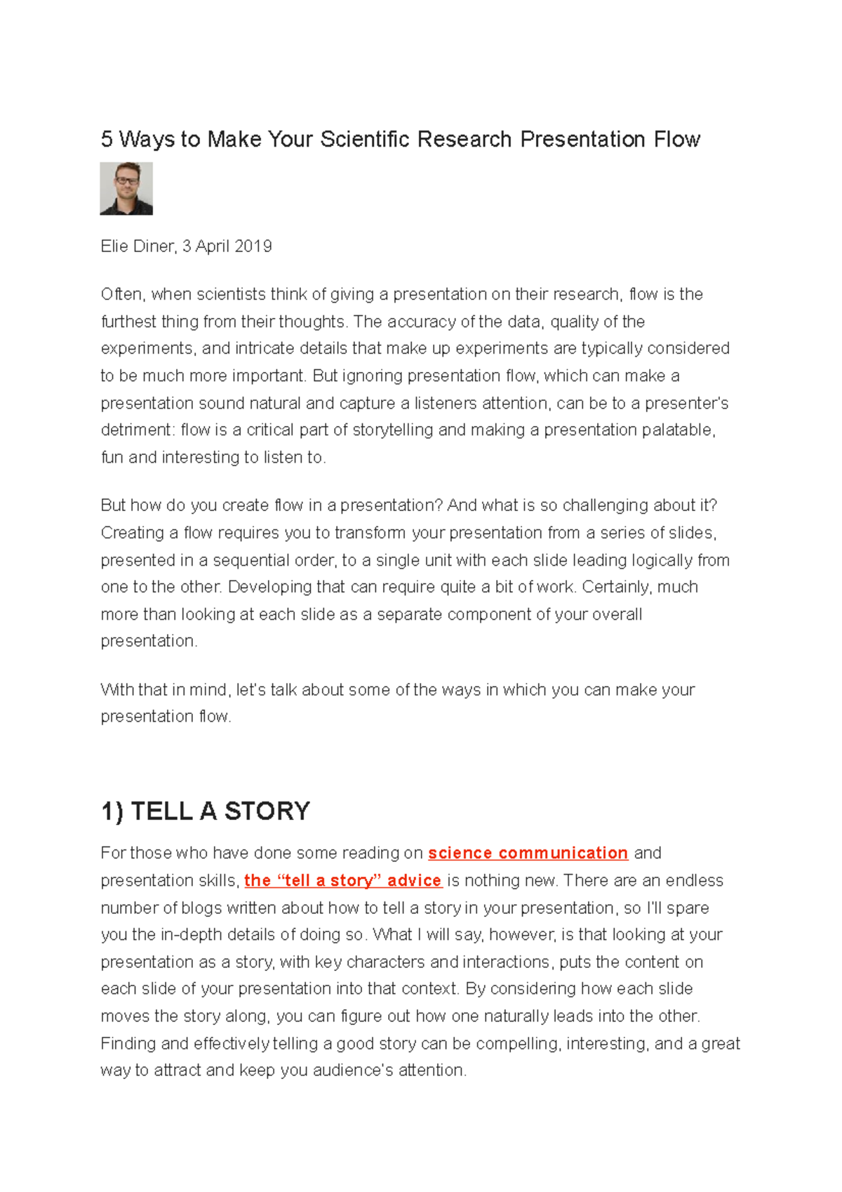 5 Ways to Make Your Scientific Research Presentation Flow - The ...