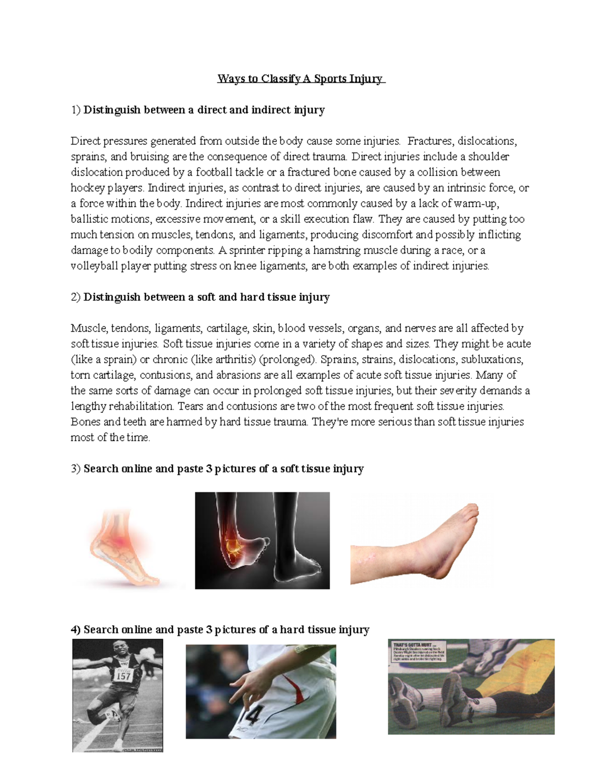 Ways to Classify A Sports Injury - Ways to Classify A Sports Injury ...