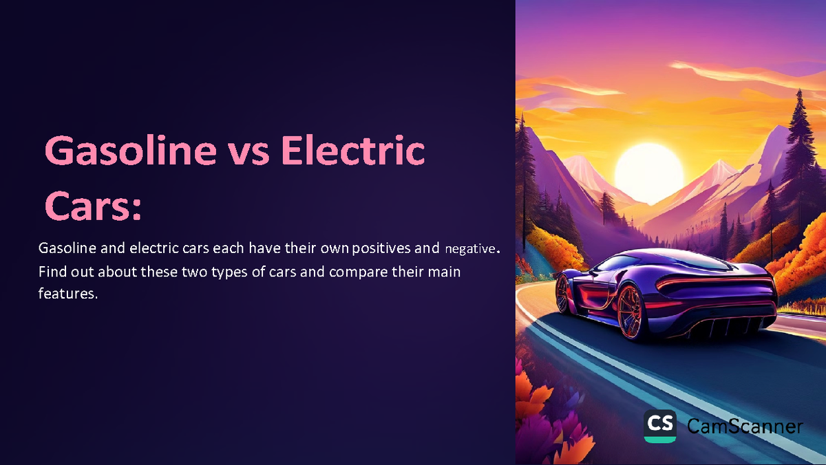Gasoline-vs-Electric-Cars (2) word - Gasoline vs Electric Cars ...
