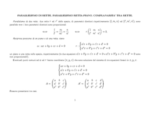 Slide-47 - geometria - COSENI DIRETTORI. ANGOLO DI DUE RETTE, DI DUE PIANI, TRA RETTA E PIANO ...