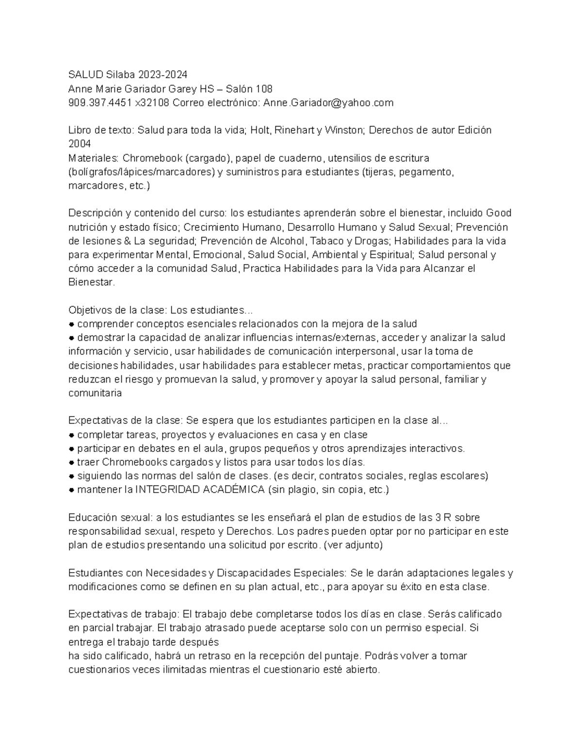 Kami Export - Fernando Loera-Zarco - Spanish Syllabus Health 2022-23 ...