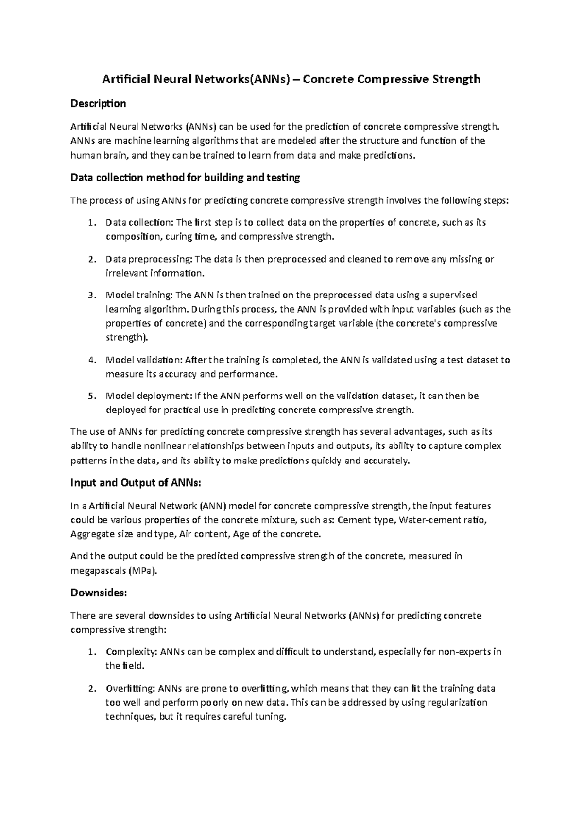 ANNs- Concrete Compressive strength week 9 - Artificial Neural Networks ...