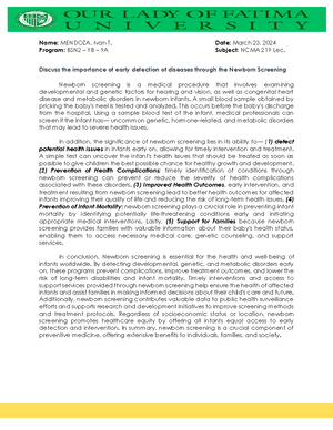 Fdarrr - NAME: MENDOZA, GIAN CARLO B. AREA: OB WARD FUMC GROUP: 2C FDAR ...