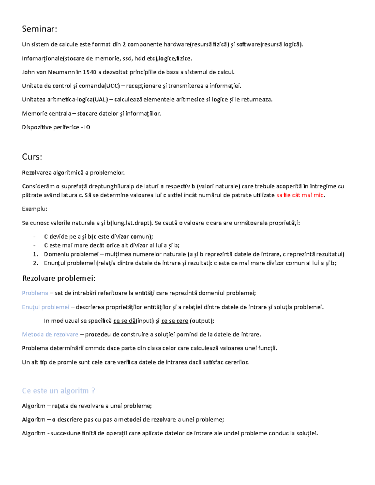 Bpc - wqefqweffqfweffewwefqwefwefq - Seminar: Un sistem de calcule este ...