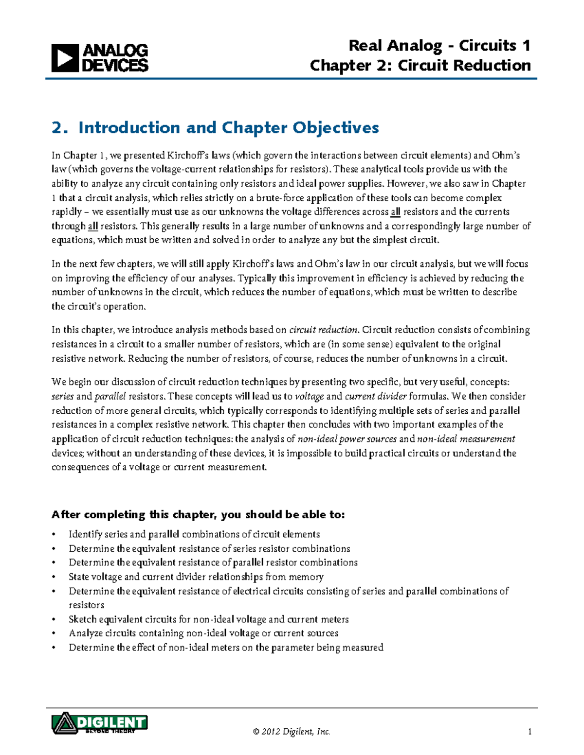Real Analog - Chapter 2 - Kapitel 2 - Real Analog - Circuits 1 Chapter ...