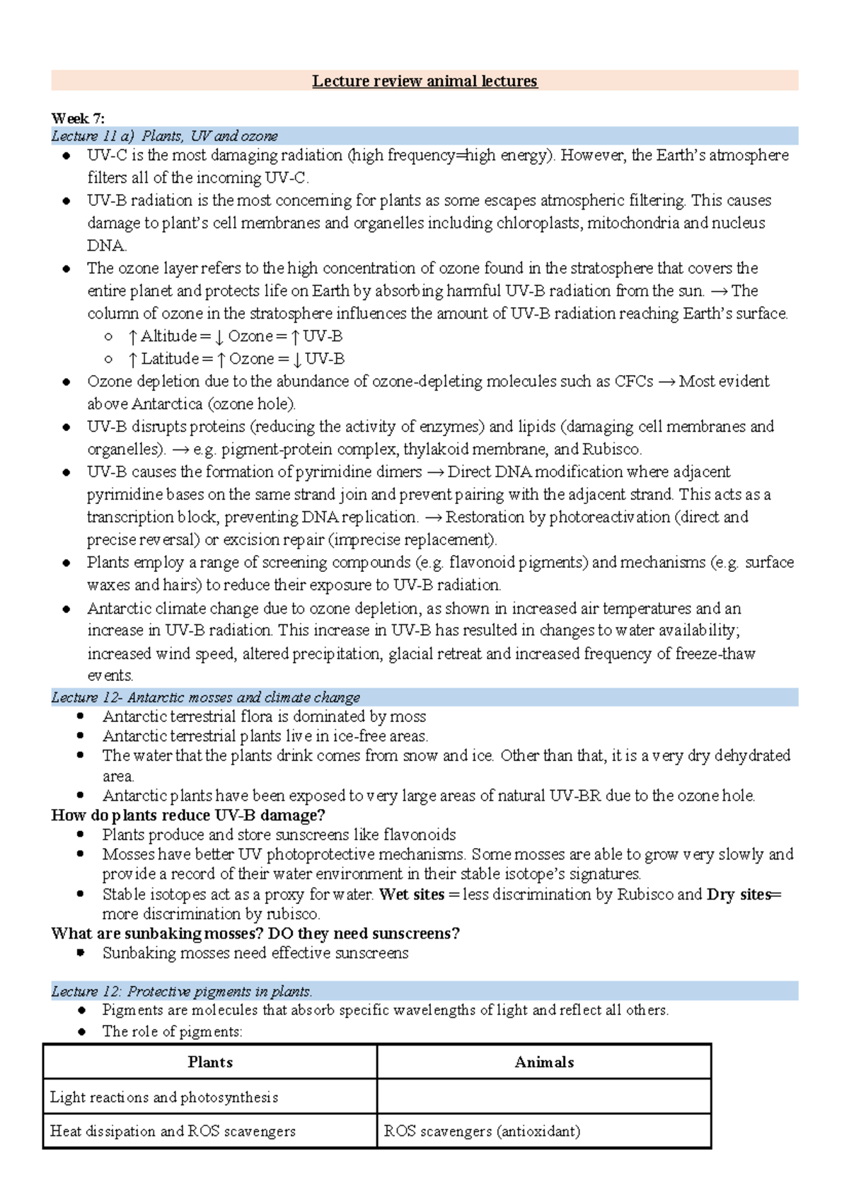 BIOl362 notes - Ecology and evolutionary physiology animals, phylum ...