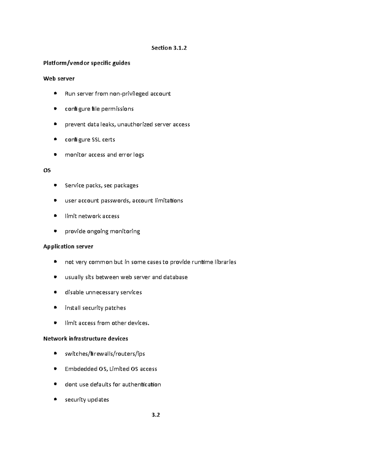 Syo601 section 3 notes - Section 3. Platform/vendor specific guides Web ...