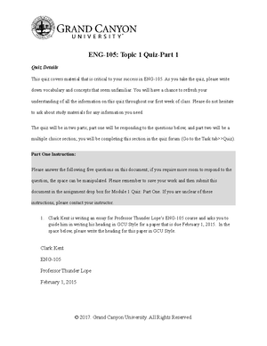 ENG105 Self Review Assignment - ENG-105: Module 7 Writing Self-Review ...