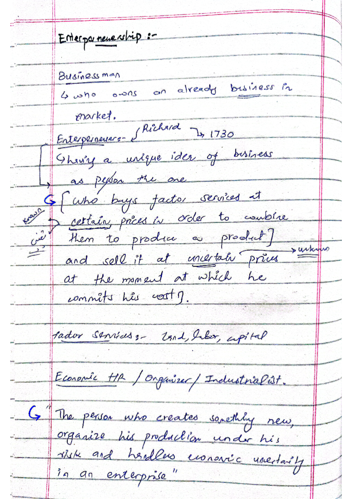 Entrepreneurship Notes - Studocu