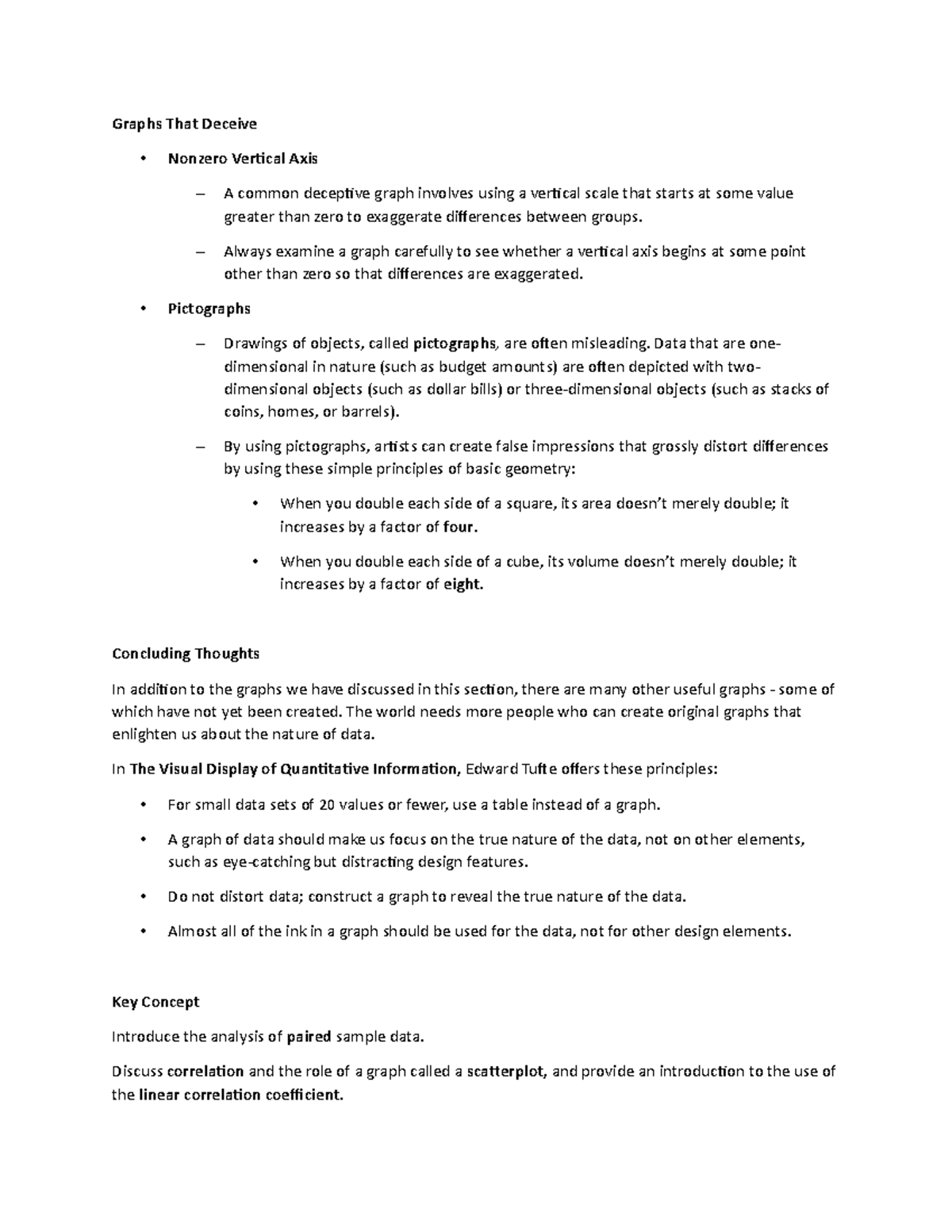 Lecture Notes 2 - Graphs That Deceive - Nonzero Vertical Axis - A ...