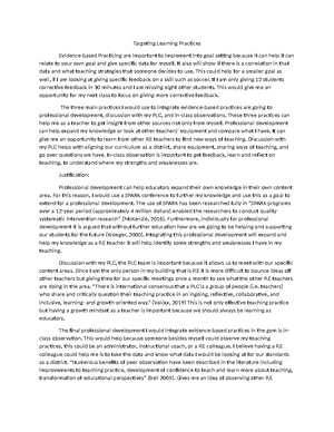 Developing a Reflective Practice Task 1 - Developing a Reflective ...