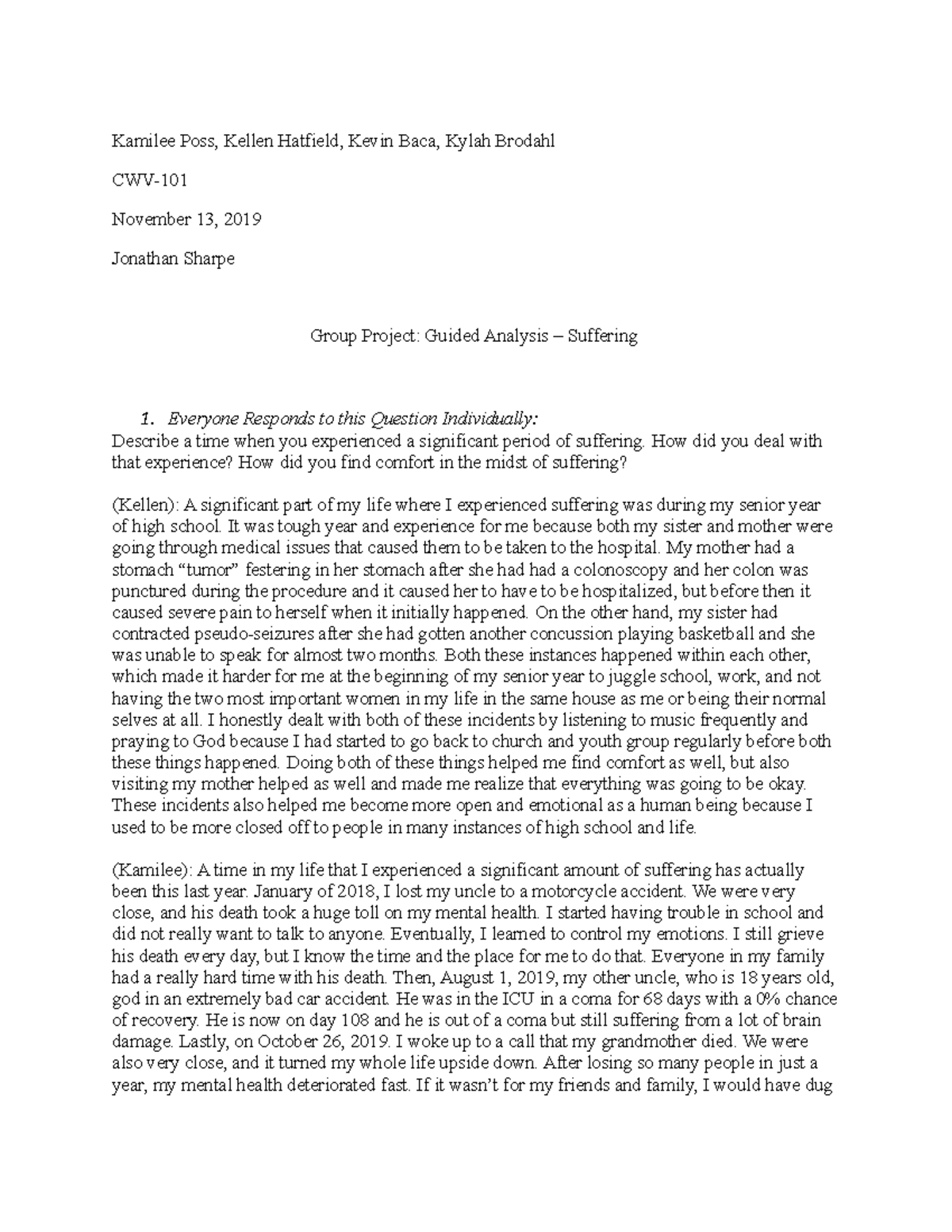 Group Project Guided Analysis - Kamilee Poss, Kellen Hatfield, Kevin ...