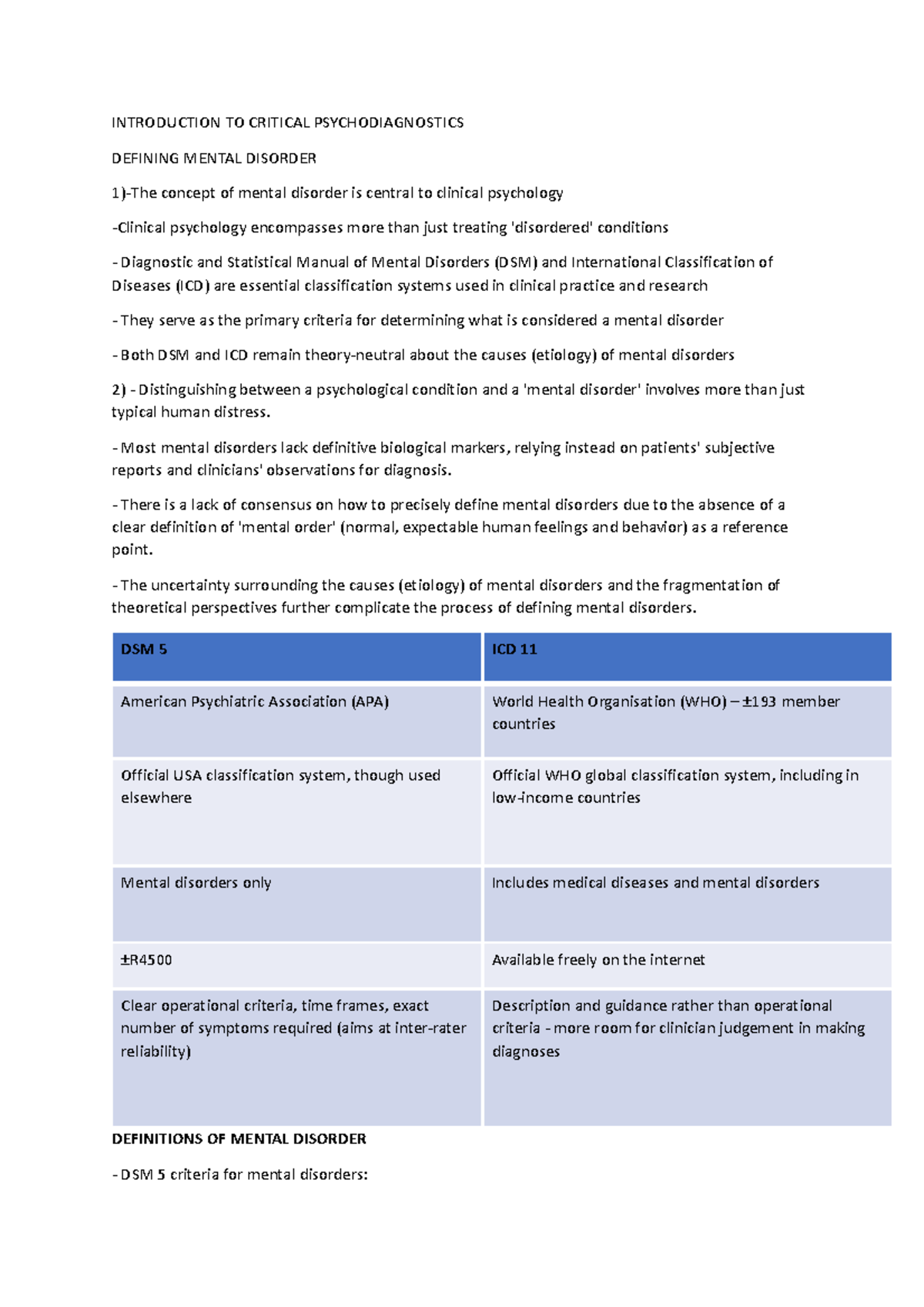 Lecture 1 and 2 - notes on week 1 - INTRODUCTION TO CRITICAL ...
