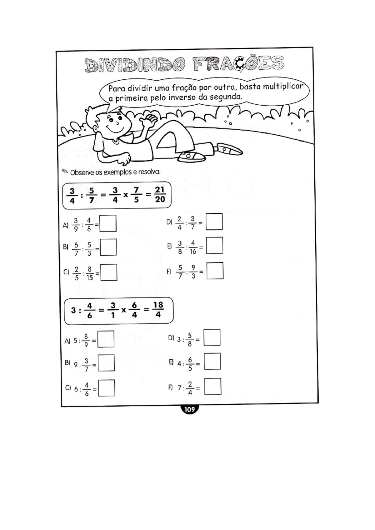 Atividade divisao de fracao - Matemática - Studocu