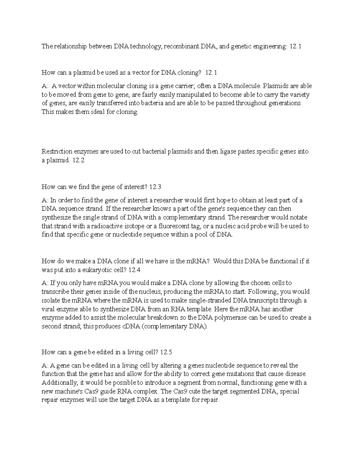 DNA technology and Genomics - The relationship between DNA technology ...