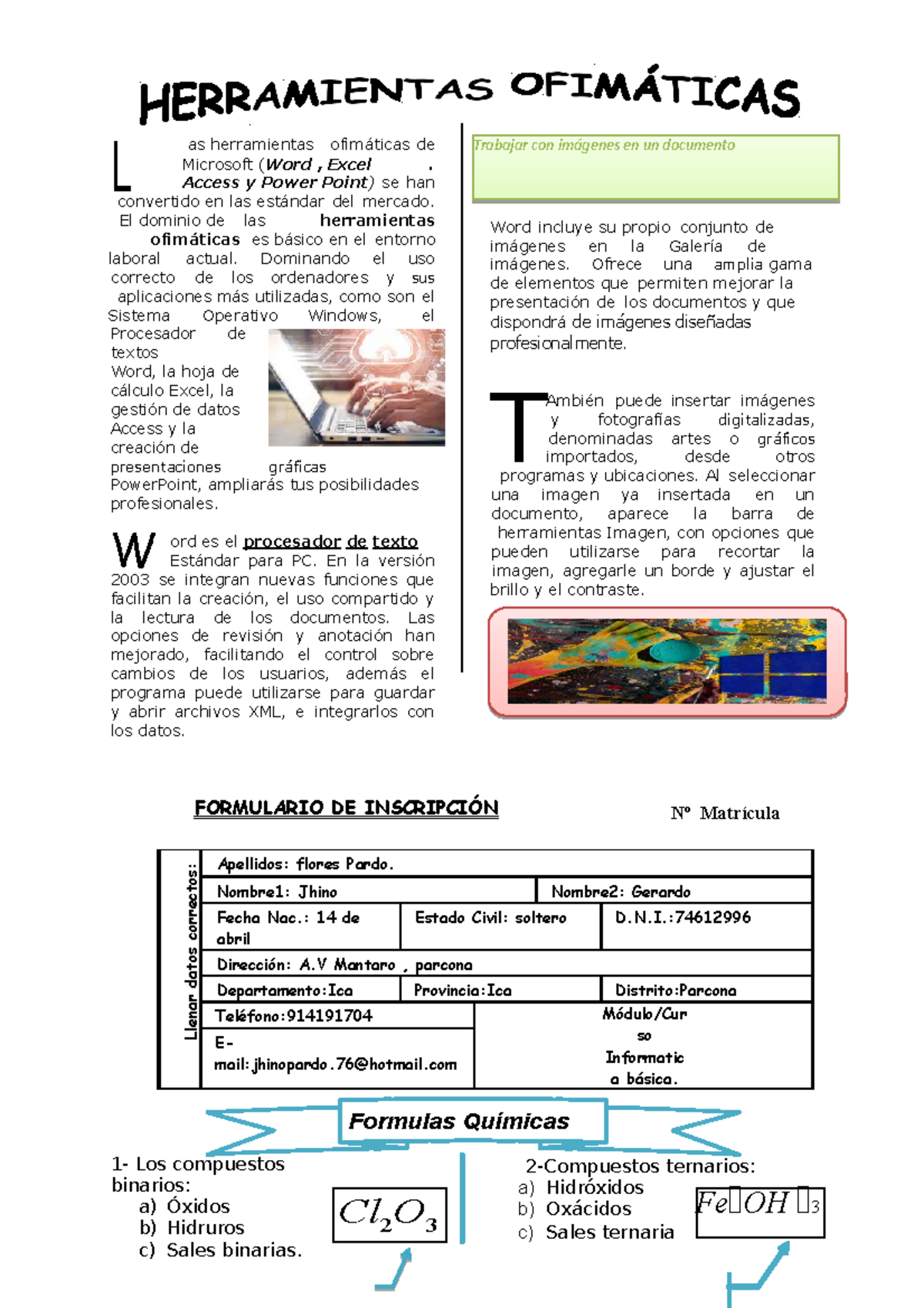 Practica Informatica Basica - ####### as herramientas ofimáticas de ...