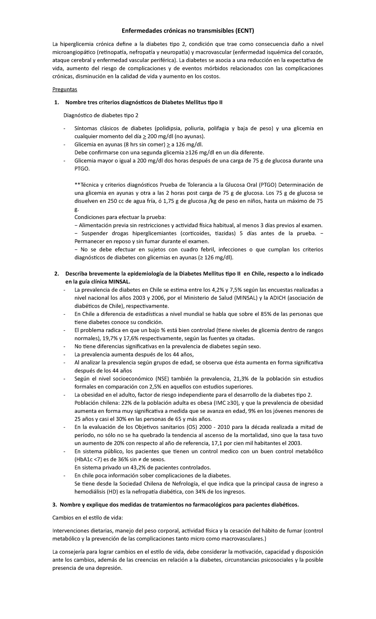 Enfermedades crónicas no transmisibles (ECNT) - Enfermedades crónicas ...