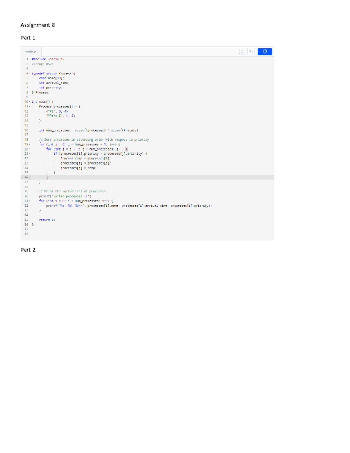 Data structures and algotithems - Assignment Part Part Part 2. In Part ...