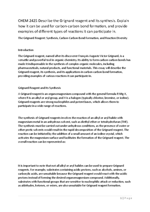 CHEM 2425 Explain the concept of chemical equilibrium and how it can be ...
