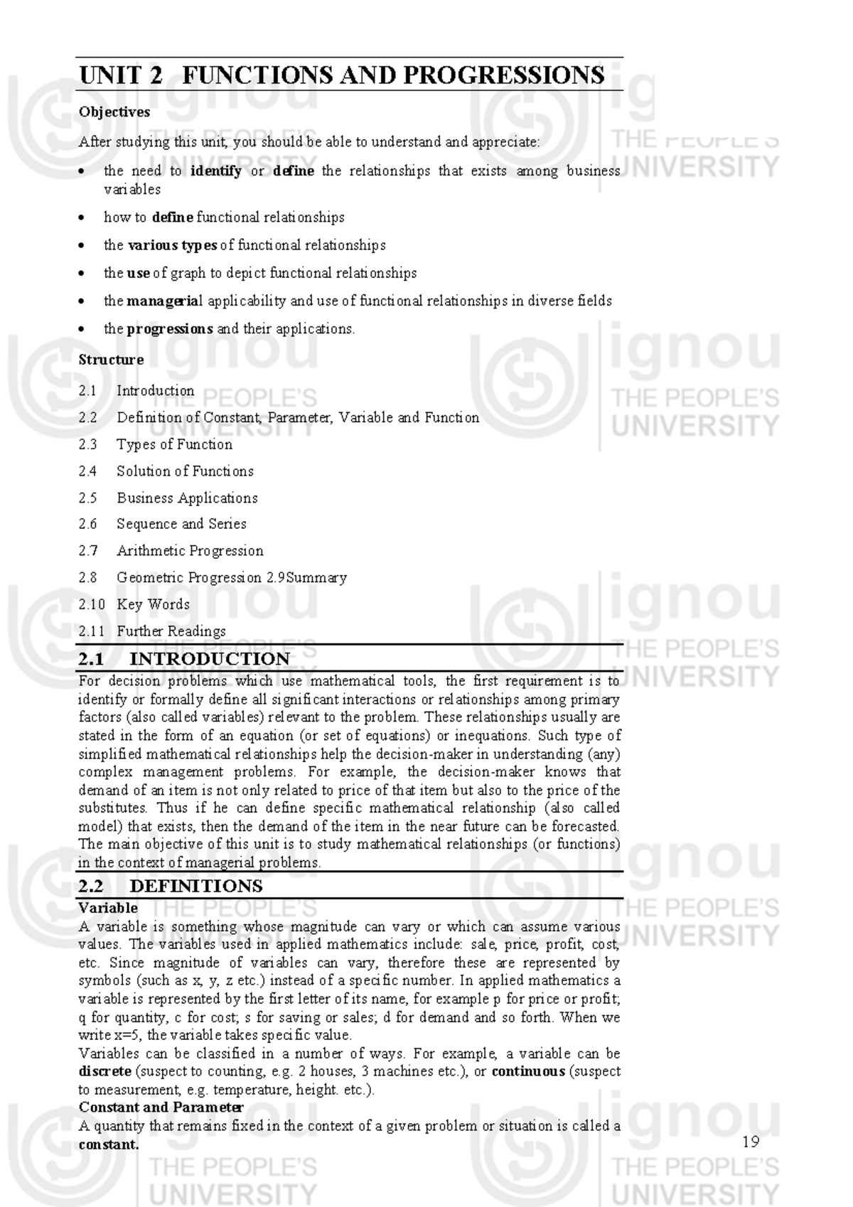 Unit2 Function Lec Notes Functions And Progressions Unit 2 Functions And Progressions