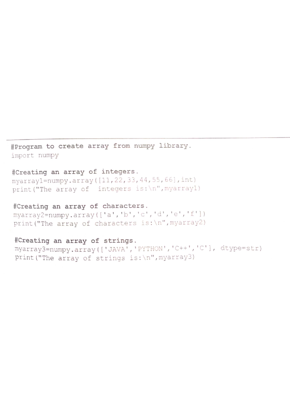 Numpy array - Computer Science - Studocu Numpy array - Computer Science - Studocu