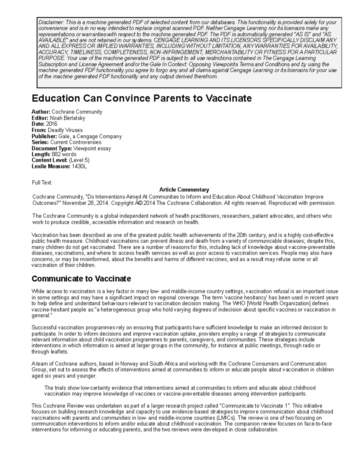 Education Can Convince Parents-2 - Disclaimer: This is a machine ...