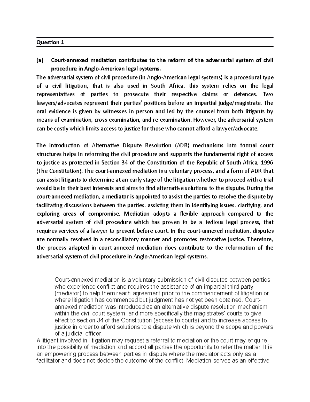 CIV3701 2022 exam prep - Civil procedure examination preparation ...