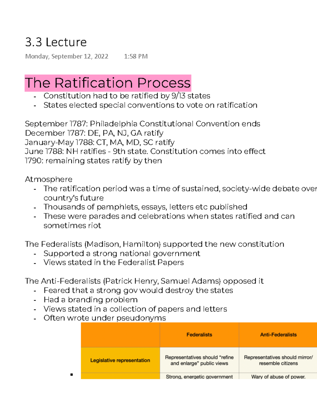 3.3 Lecture - Professors Ginnane, Haselswerdt, Hernandez, and Horner ...