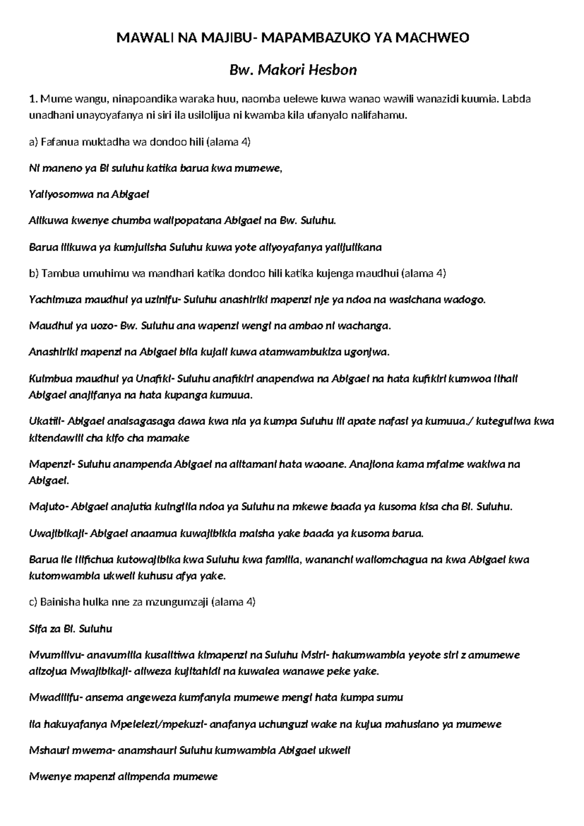 Mawali NA Majib-WPS Office - MAWALI NA MAJIBU- ΜΑΡΑΜΒAZUKO YA MACHWEO ...