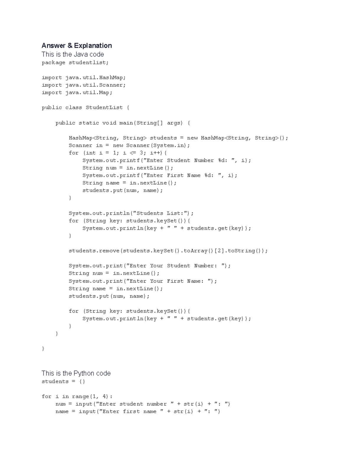 Untitled Document 10 Answer Explanation This Is The Java Code untitled-document-10-answer-explanation-this-is-the-java-code