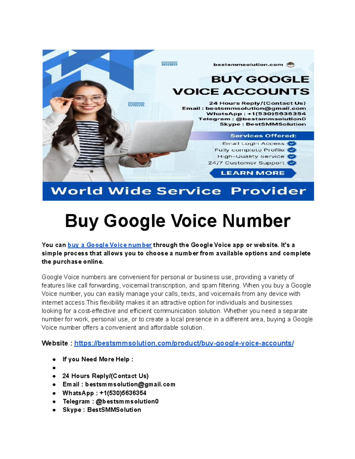 Guide to Purchasing a Google Voice Number - Buy Google Voice Number You ...