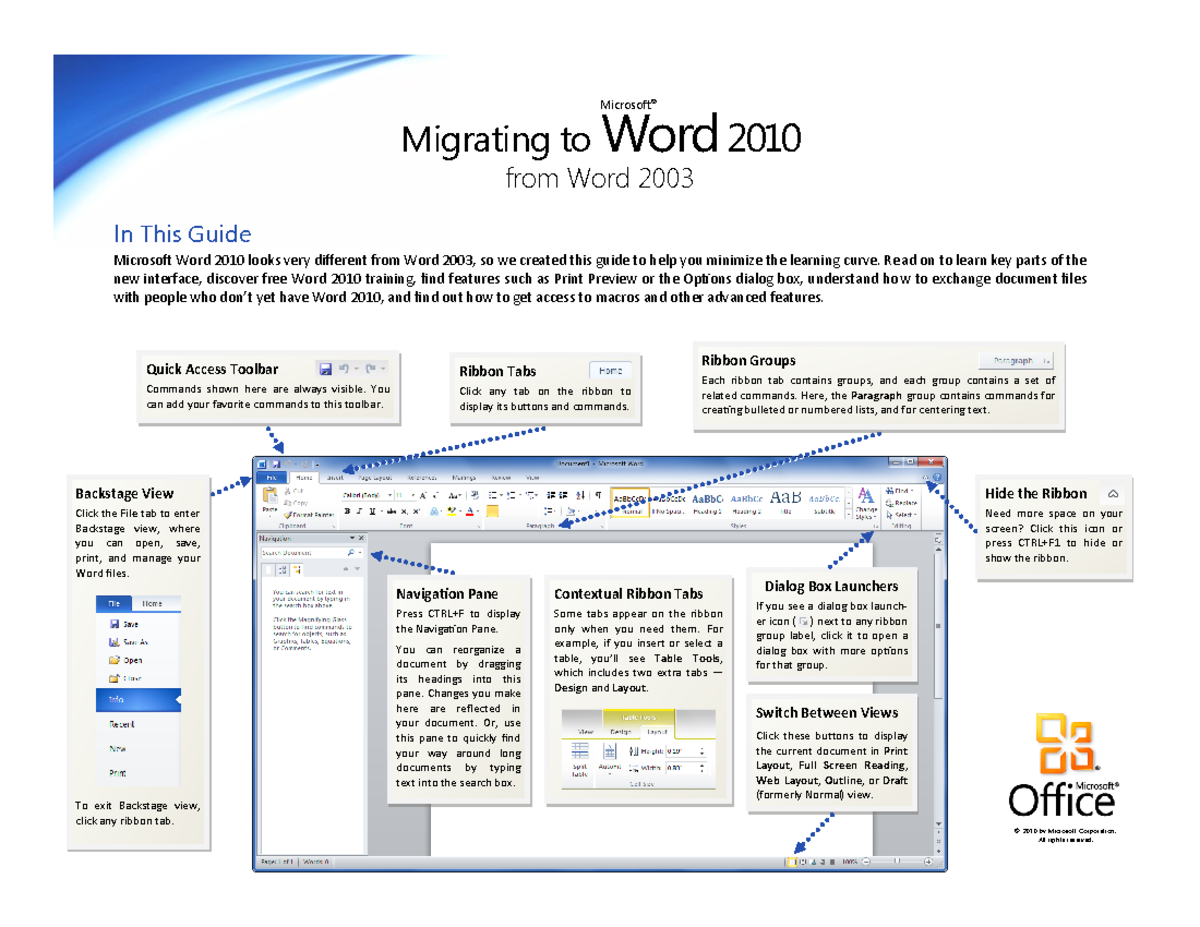AF101909394 en-us 014 wd migration guide - Migrating to Word 2010 from ...