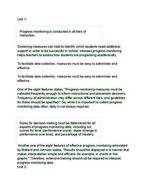 Inclusive Classroom Unit 2 Module 4 Notebook - - Studocu