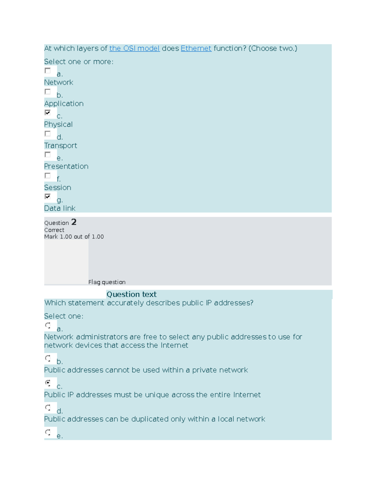 DATA COMMUNICATIONS AND NETWORKING MT Q2 - BS Information Technology ...