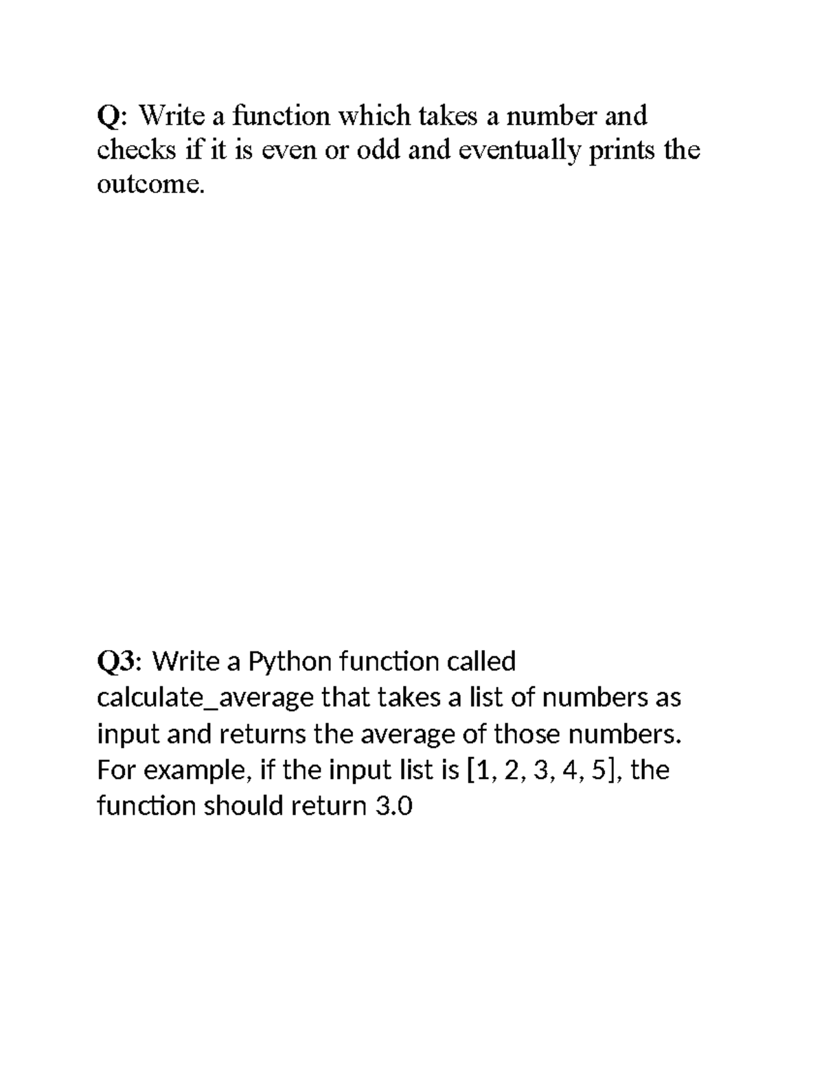 Class questions - Excel lab - Computing and Problem Solving - Q: Write ...