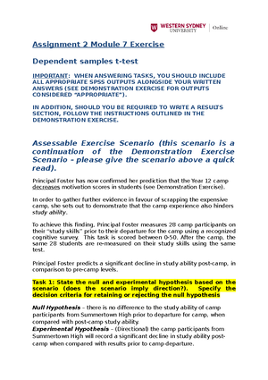 Assignment 2A - Modules 2-6 - 100013 - UWS - Studocu