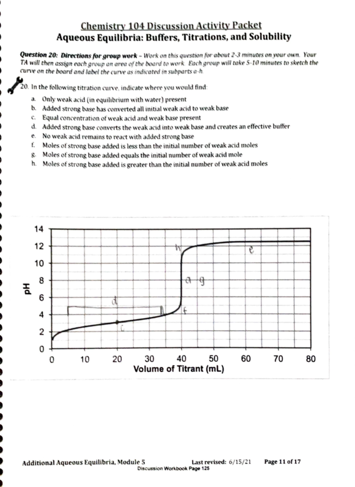 Module 5: Aqueous Equilibria - Chemistn:r 10:1 Discussion Activity ...