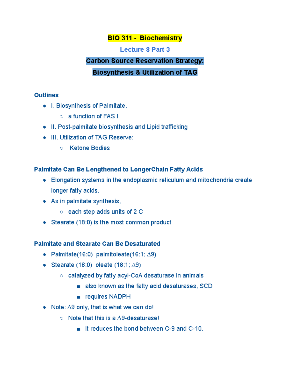 BIO 311 Lecture 8 Part 3 Fall 2020 - BIO 311 - Biochemistry Lecture 8 ...