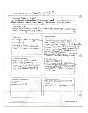 Active Learning Template Nursing Skill: Blood Glucose Monitoring for ...