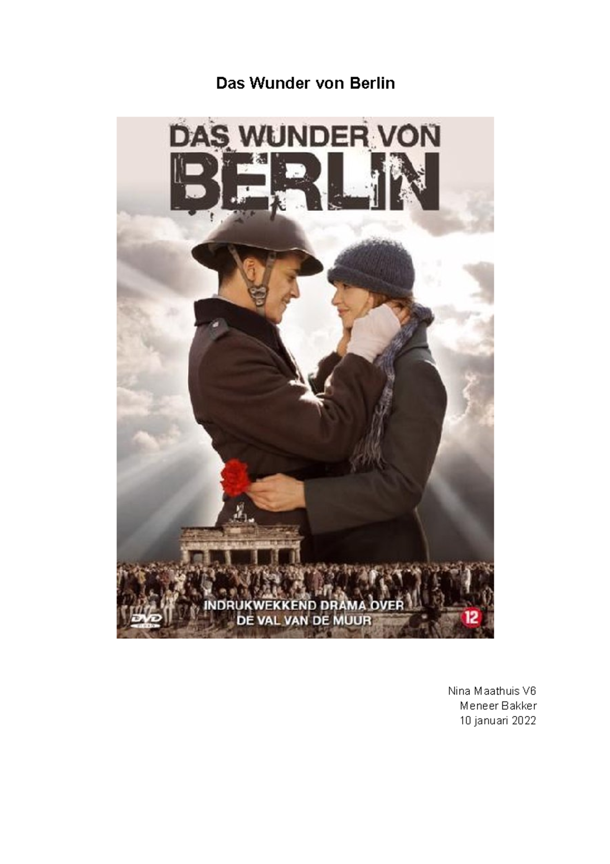 Das wunder von berlin - Das Wunder von Berlin Nina Maathuis V Meneer ...