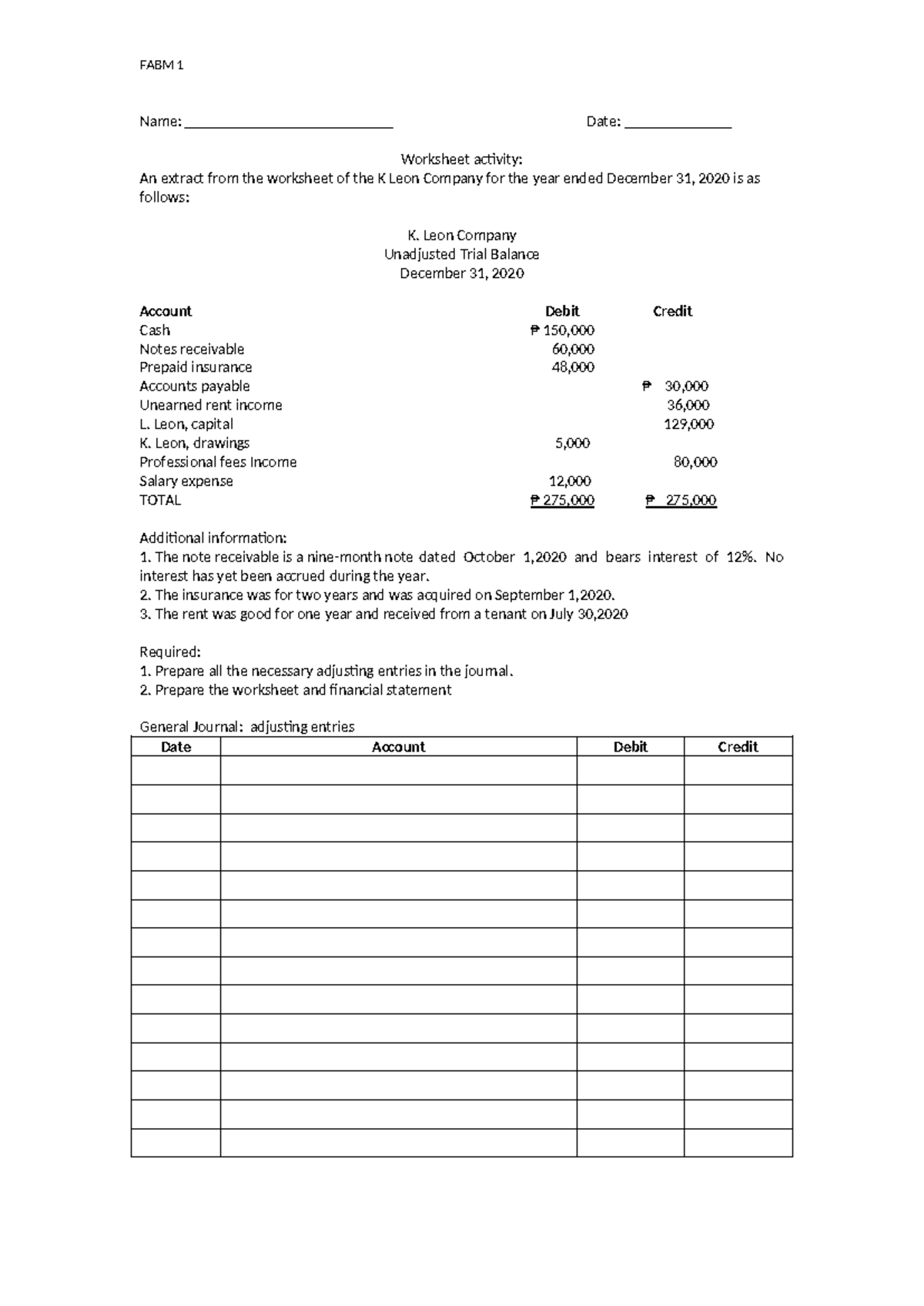 Preparation-of-Worksheetstats - FABM 1 Name ...