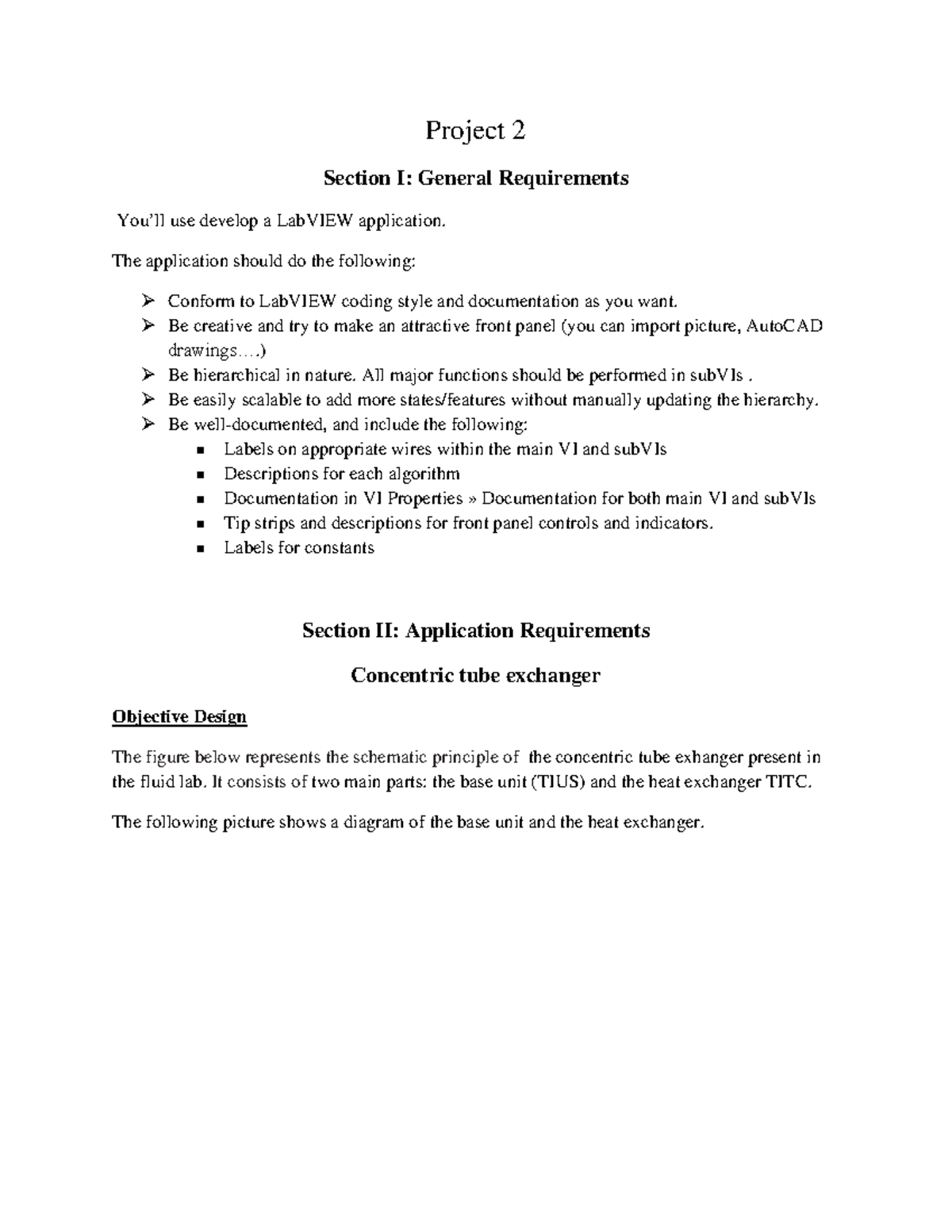 Labview Project 2 - Project 2 Section I: General Requirements You’ll ...